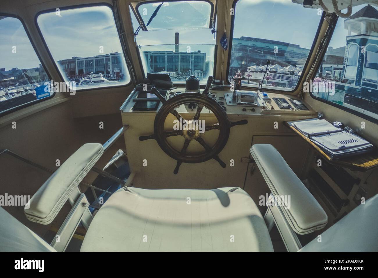 A captain's cabin in the sun Stock Photo - Alamy