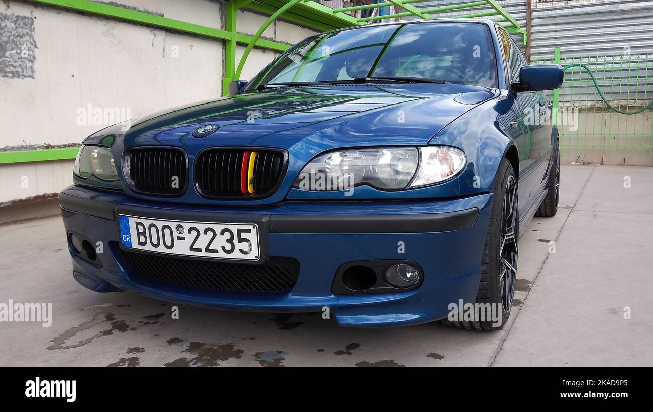 Car detailing, E46 , BMW M3 .Topaz blue color 5-8-2022 Stock Photo - Alamy