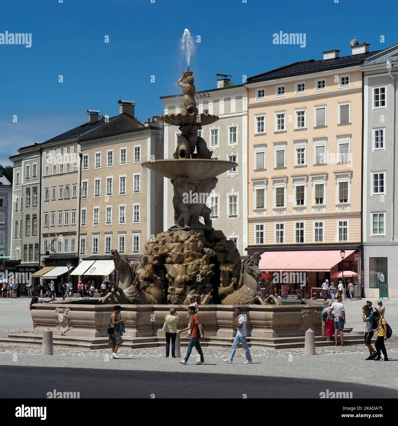Residenzbrunnen, Residence Fountain a 17th century baroque fountain ...