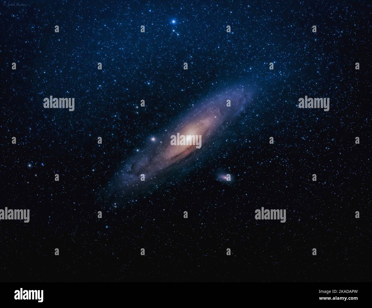 The Andromeda in the night sky Stock Photo - Alamy