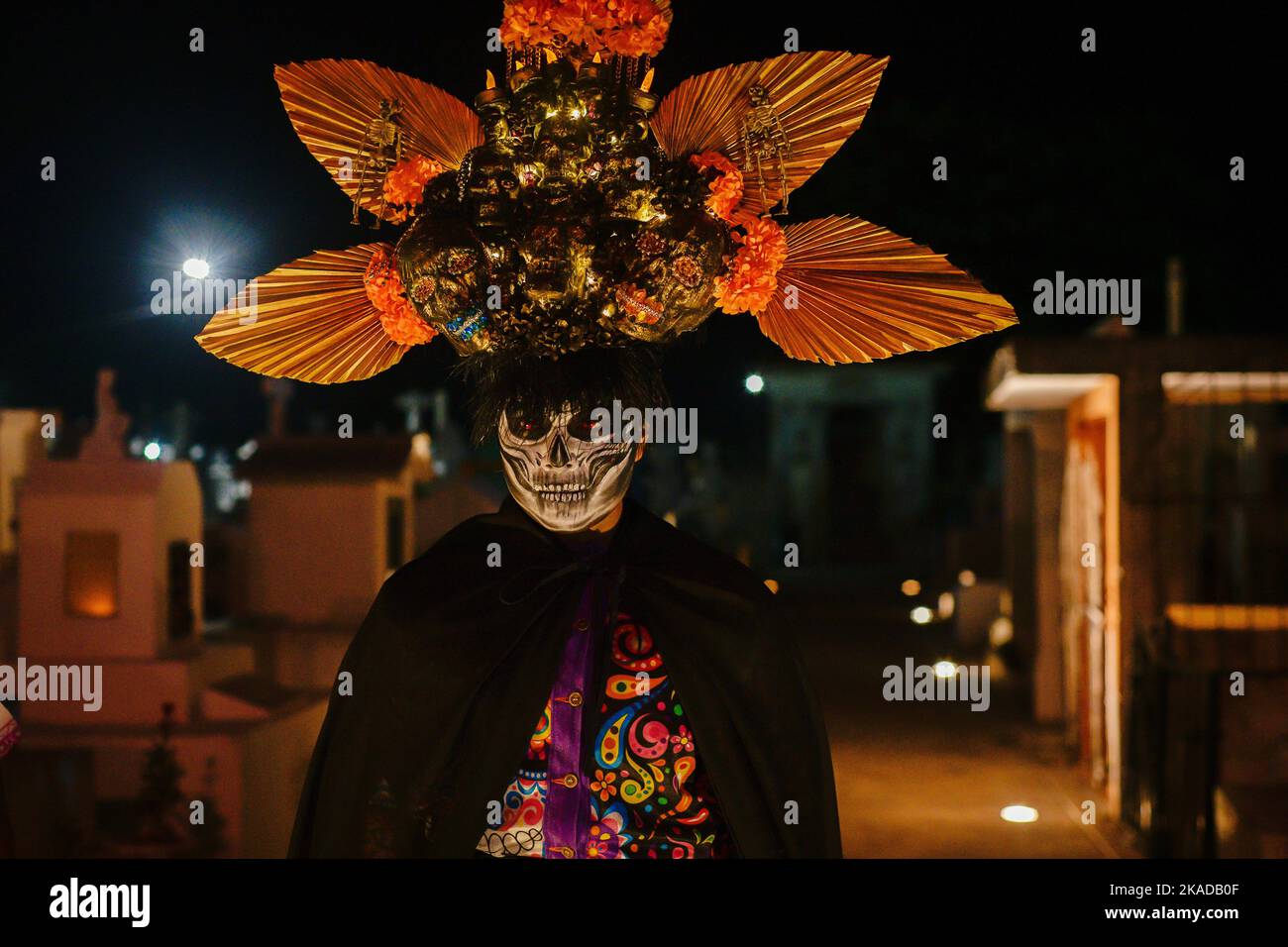 Progreso, Mexico. 1st Nov, 2022. Persons dressed with colorful regional ...
