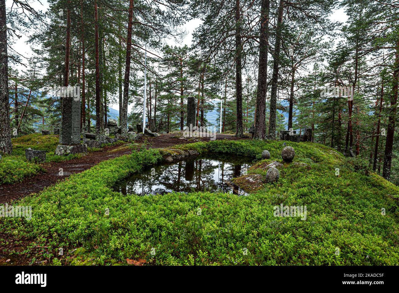 Pond on the mountain Eternal source in Hedalen Norway Stock Photo - Alamy