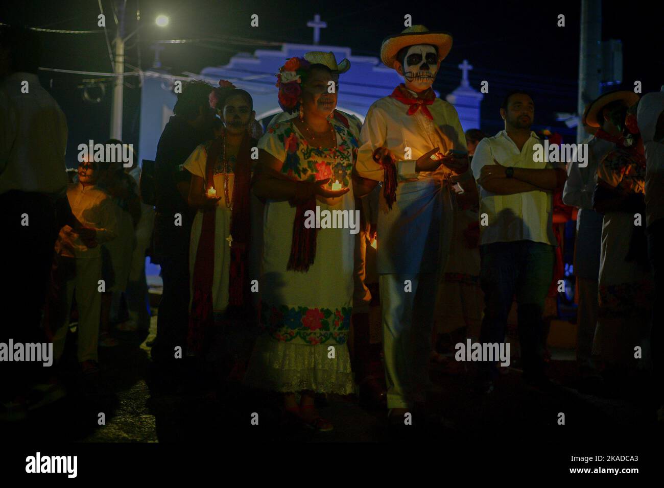 November 1, 2022, Progreso, Mexico: Persons dressed with colorful ...