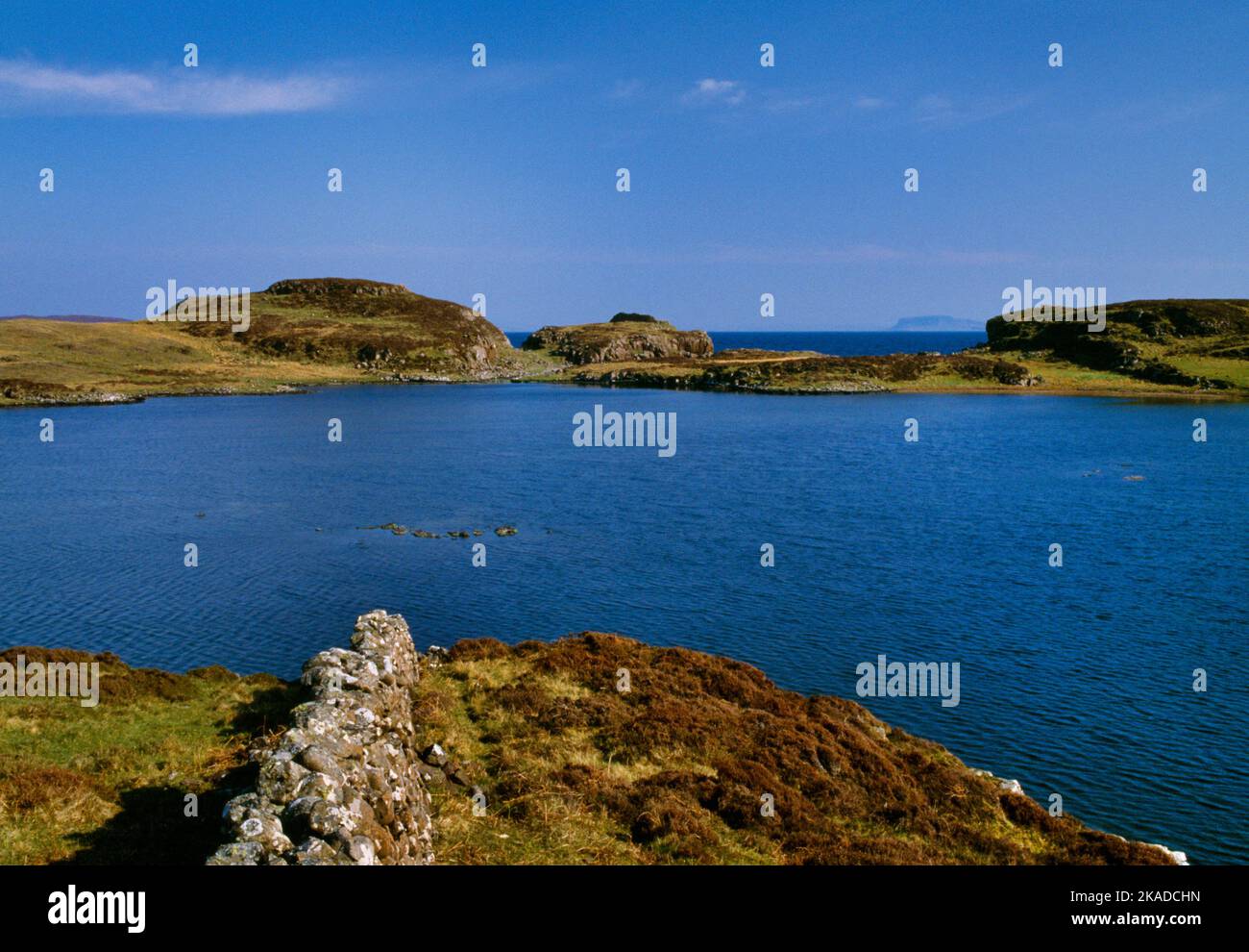 View SSE across Loch na h-Airde, Isle of Skye, Scotland, UK, showing ...