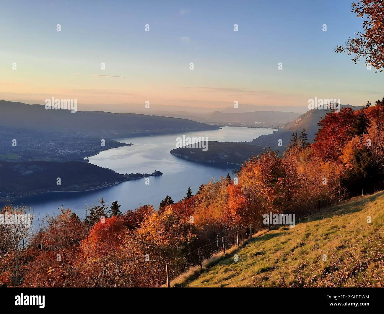 The beautiful forest of Annecy (France Stock Photo - Alamy