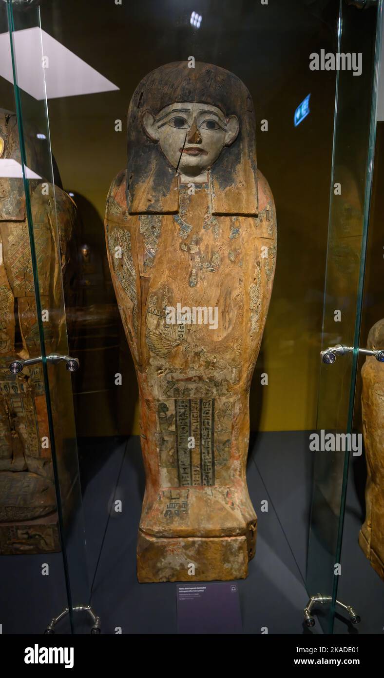 Budapest, Hungary. Interior of the Museum of Fine Arts. Ancient Egypt ...