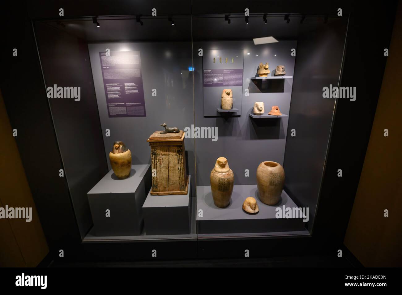 Budapest, Hungary. Interior of the Museum of Fine Arts. Ancient Egypt ...
