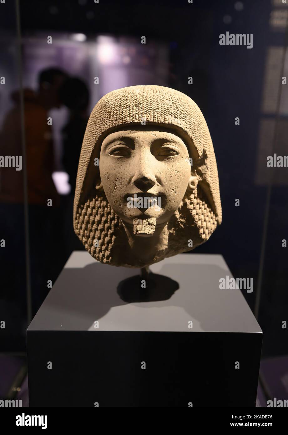 Budapest, Hungary. Interior of the Museum of Fine Arts. Ancient Egypt ...