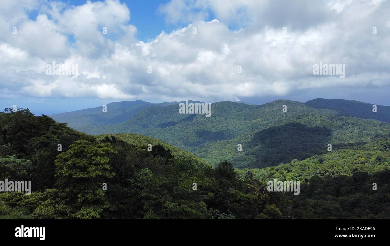 An aerial view of mountain layers Stock Photo - Alamy