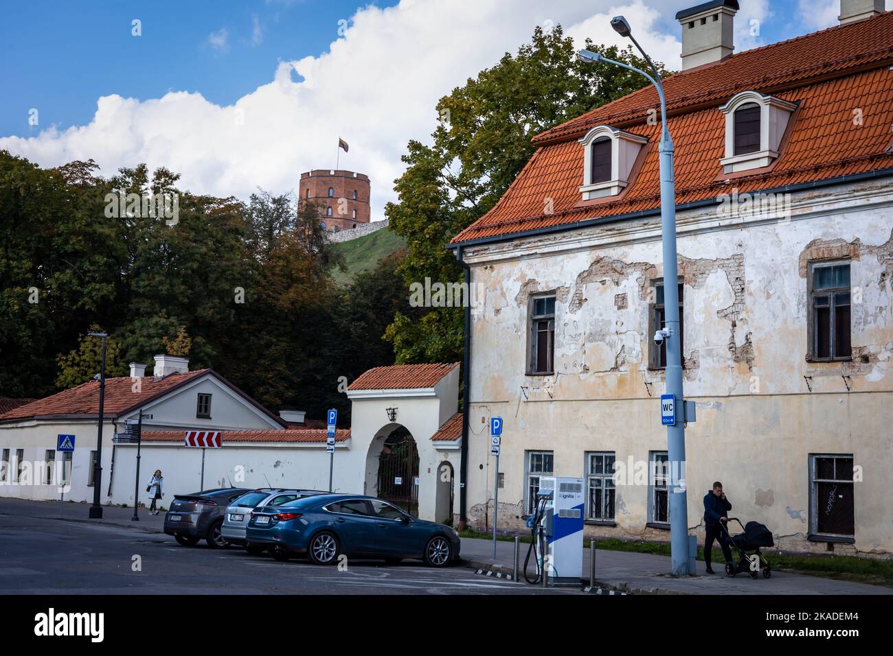 Vilnius, Lithuania - September 26, 2022: Historical architecture in the ...