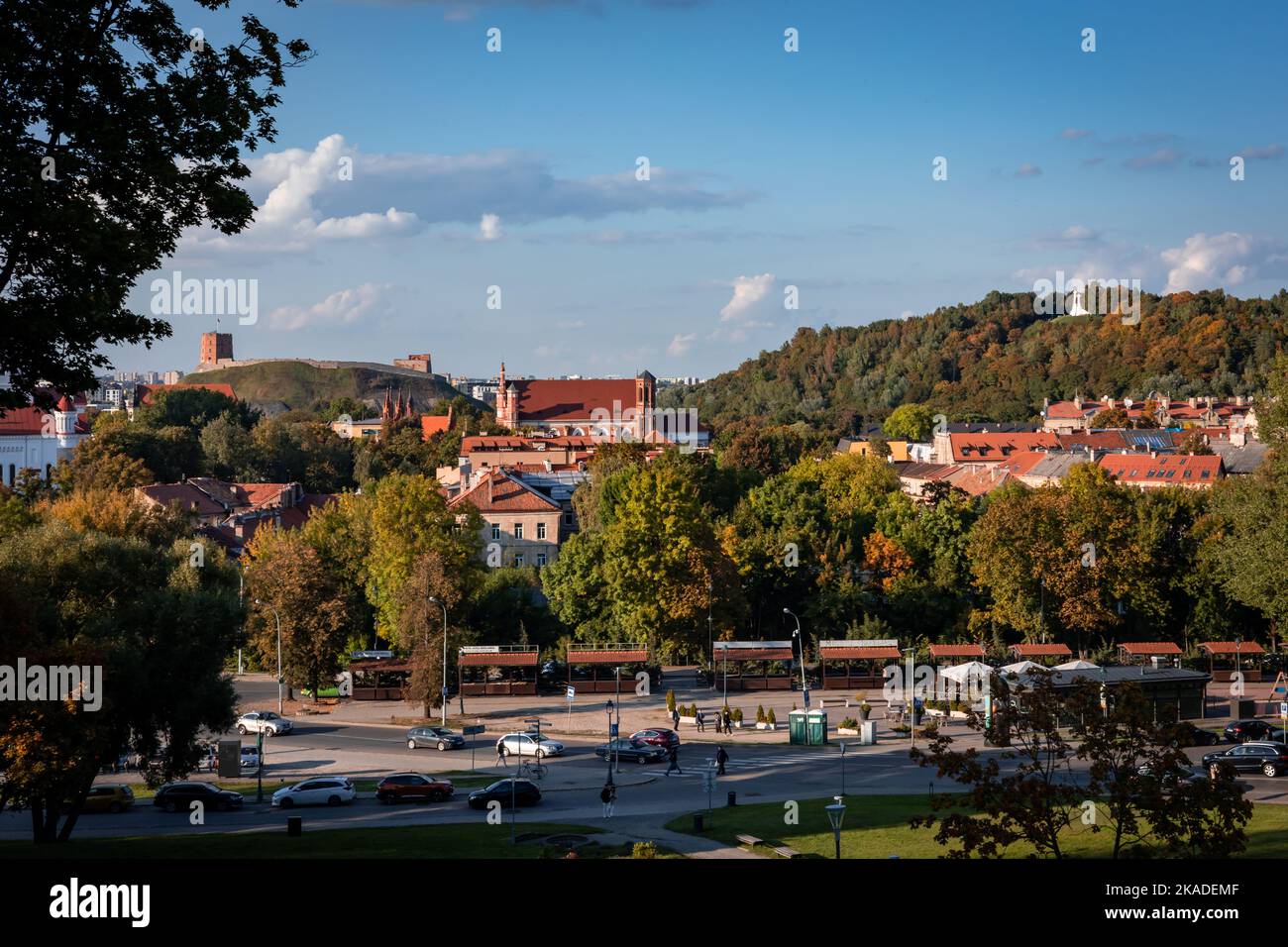 Vilnius, Lithuania - September 26, 2022: Historical architecture in the ...