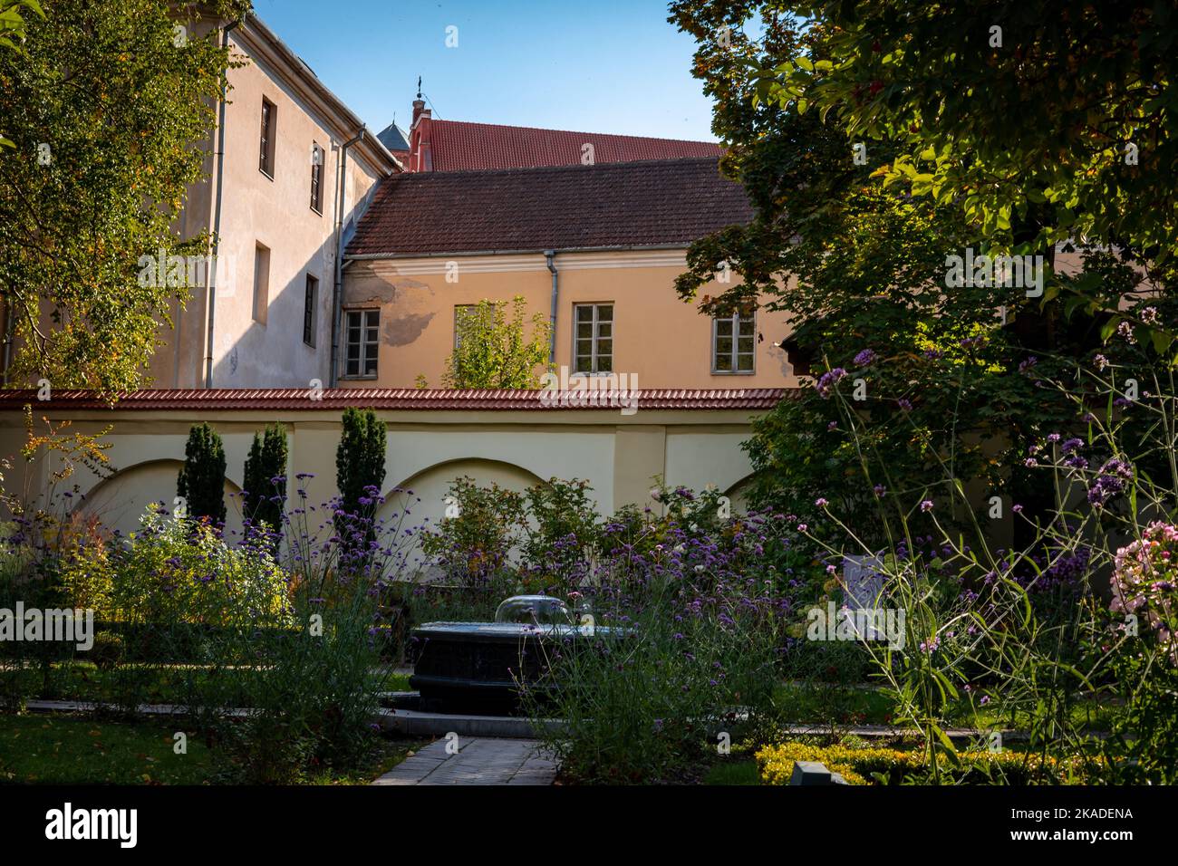 Vilnius, Lithuania - September 26, 2022: Historical architecture in the ...