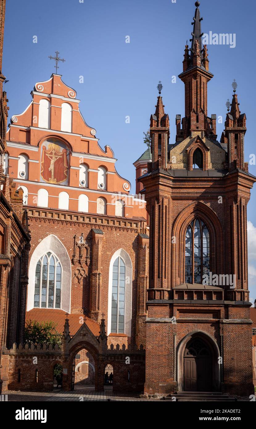 Vilnius, Lithuania - September 26, 2022: St. Francis and St. Bernard ...