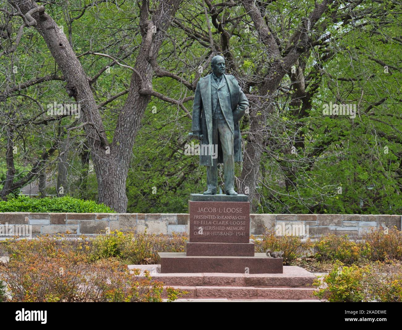 The Jacob Loose statue at Jacob Loose Park in Kansas City, United ...