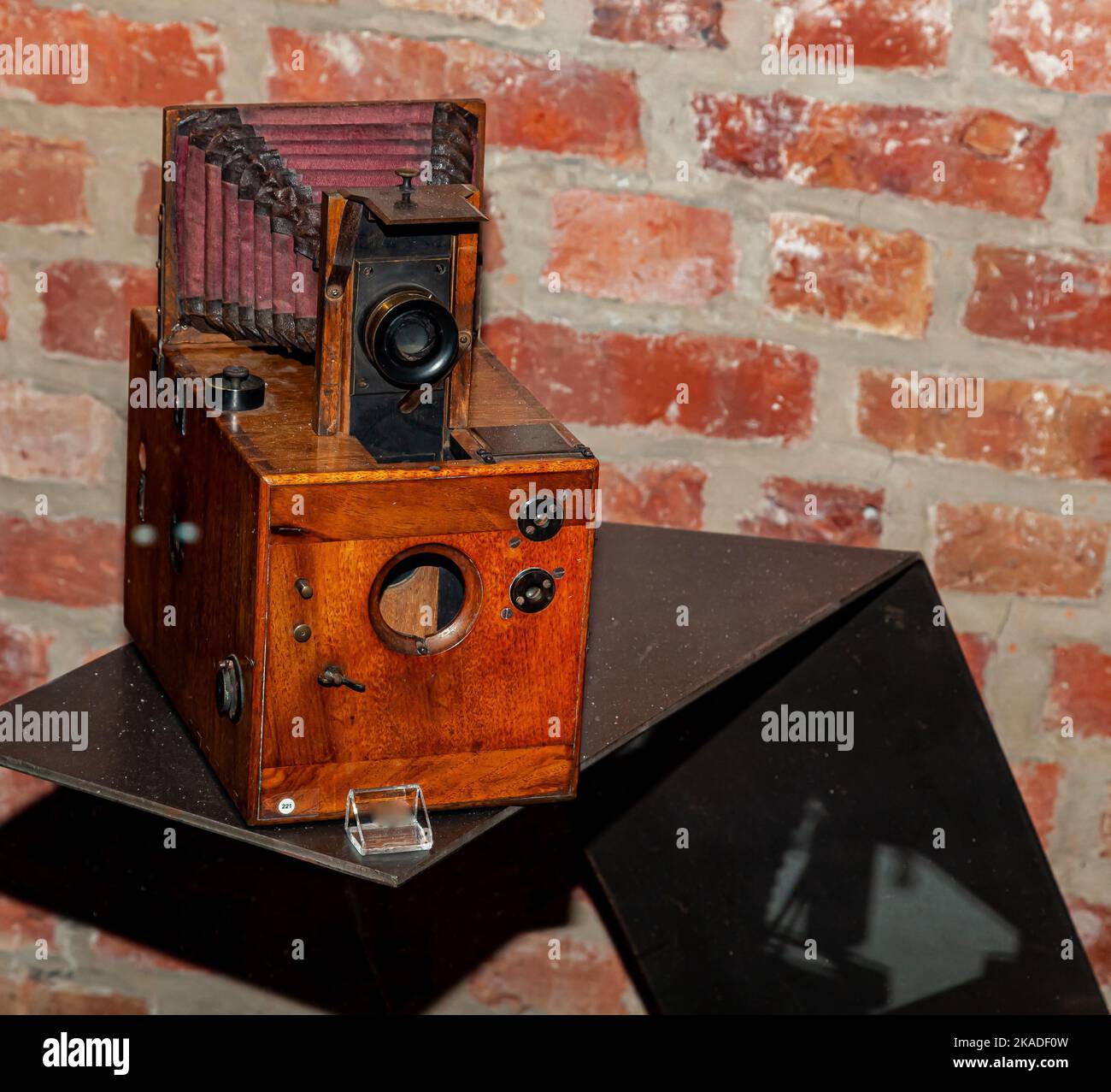 A closeup of the daguerreotype camera. Vintage technology Stock Photo ...