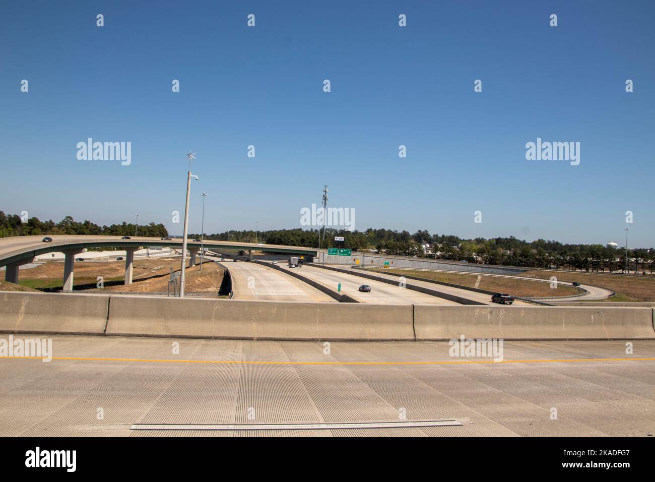 Augusta, Ga USA - 04 04 21: Bobby Jones expressway interchange multiple ...
