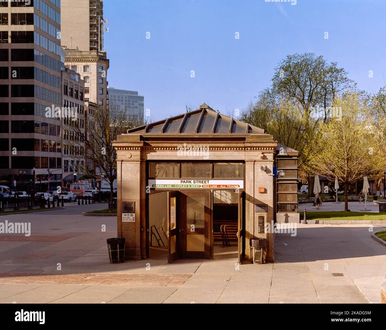 a park street station in boston, massachusetts Stock Photo - Alamy