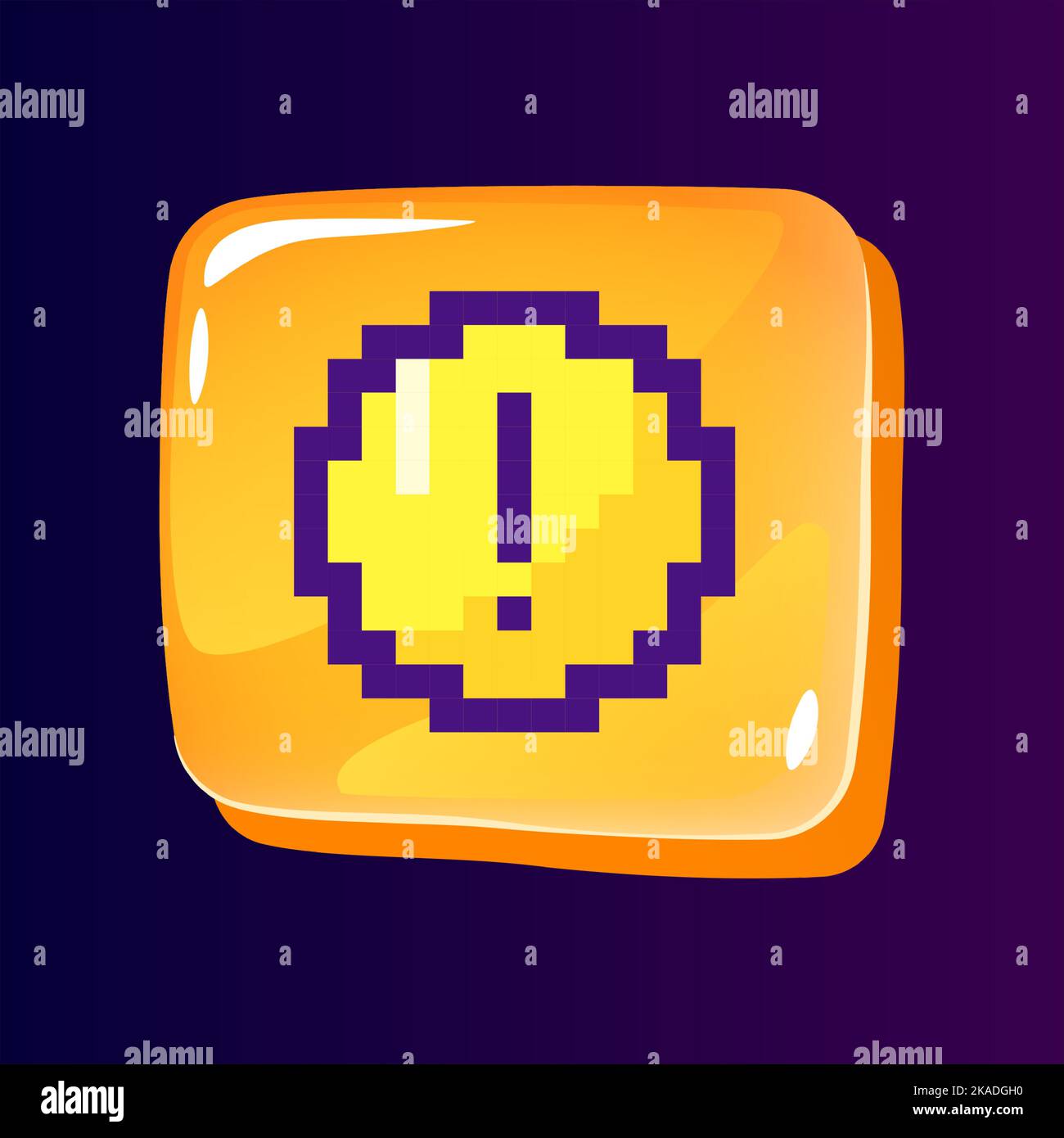 Awareness glossy ui button with pixelated color icon Stock Vector Image & Art - Alamy
