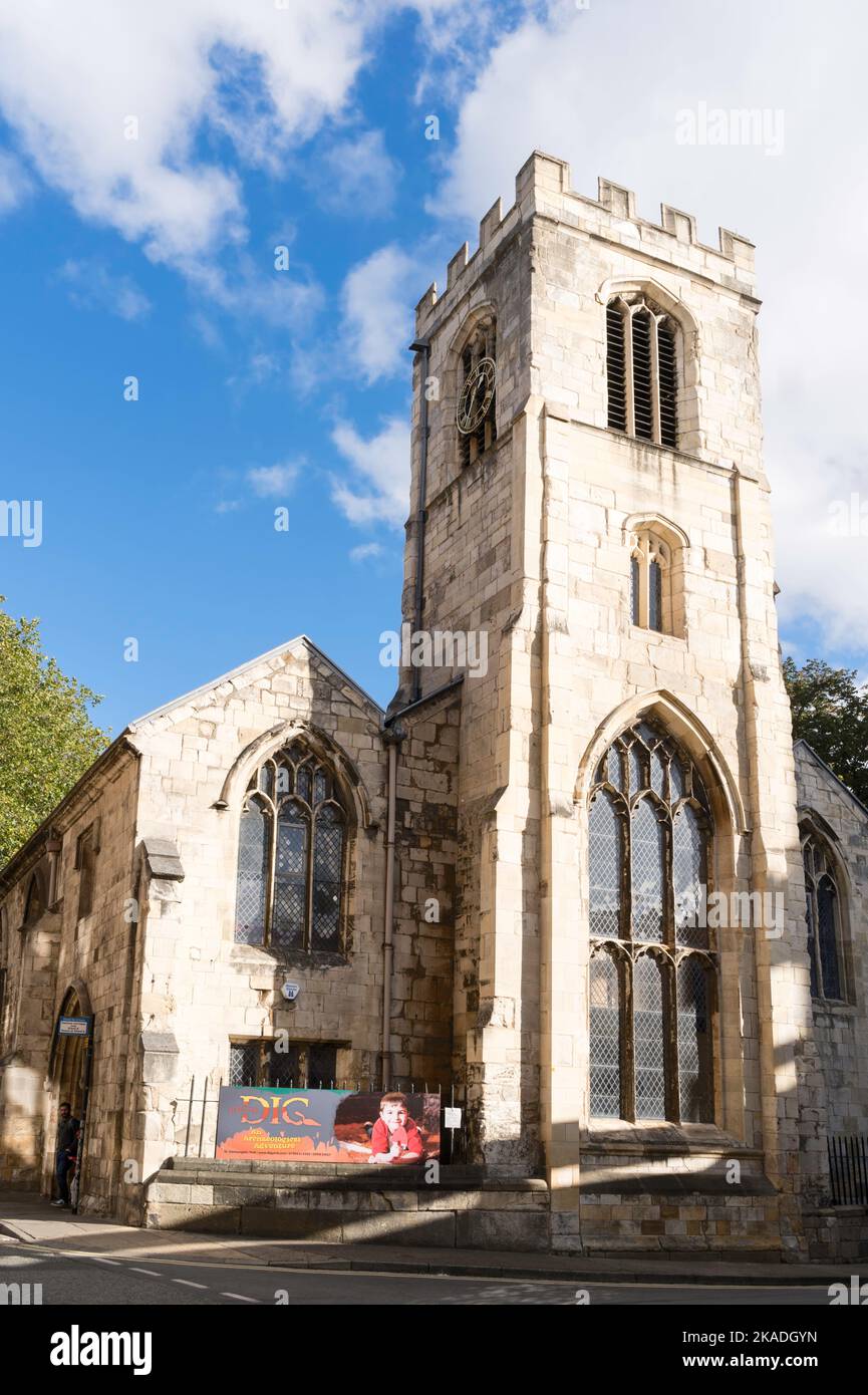The listed former Church of St Saviour now Jorvic Dig archaeological ...