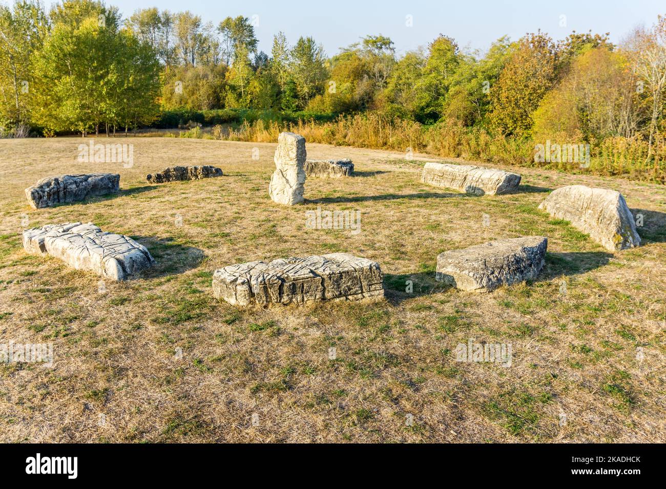 Stone formation in Seouth Seattle, Washington Stock Photo - Alamy