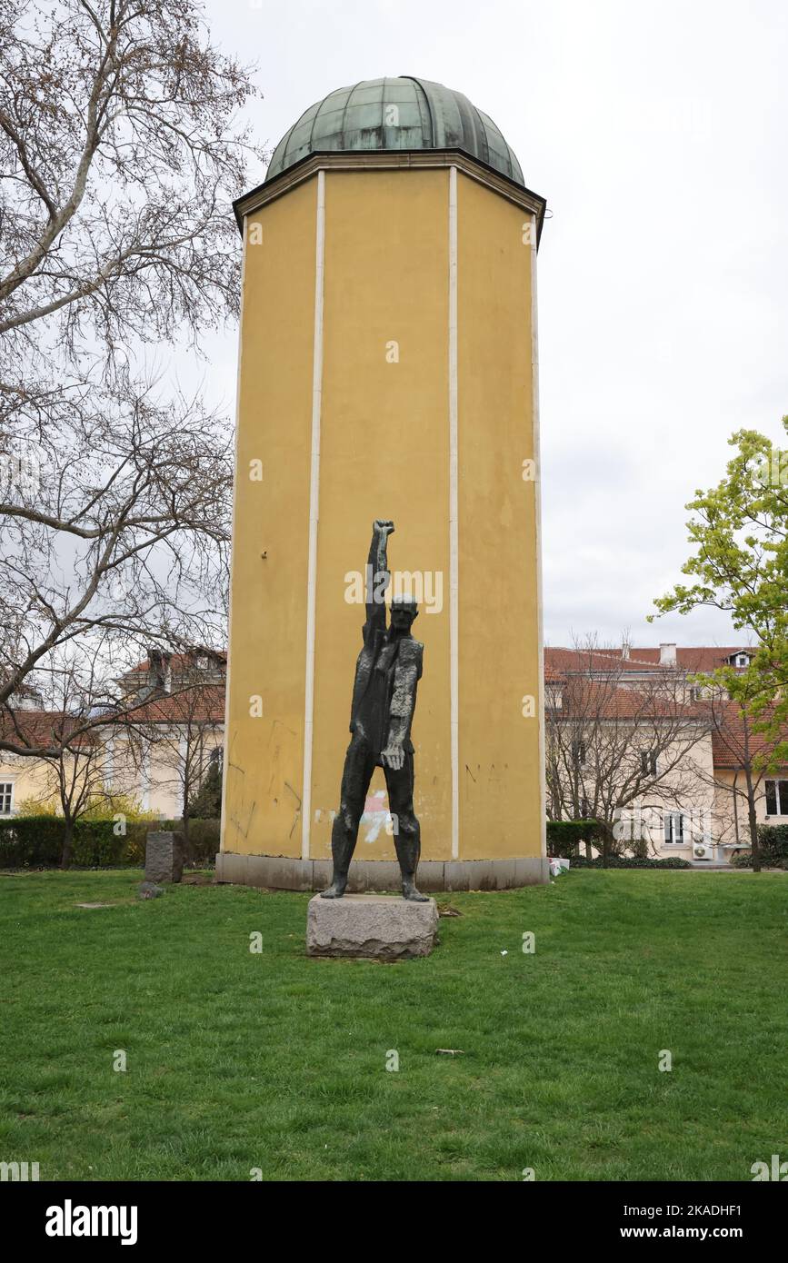 The yellow Astronomical Tower also known as The Main Astronomical Point ...