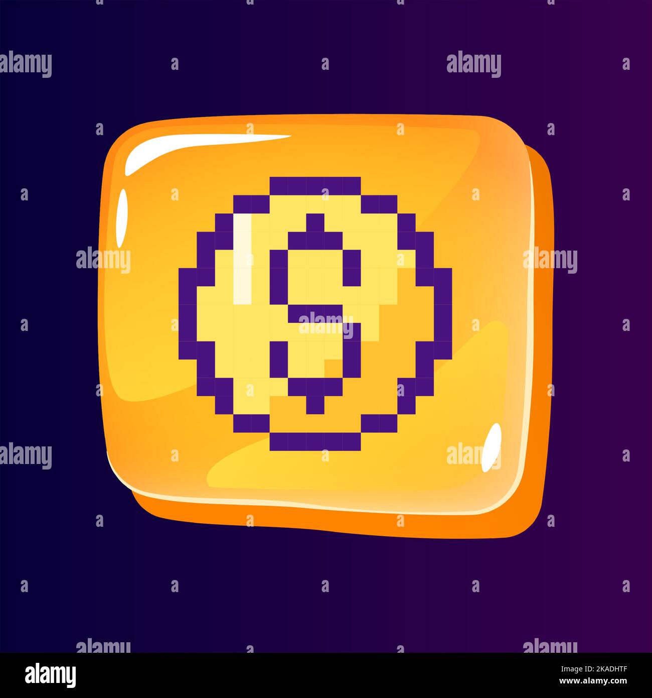 Money transaction glossy ui button with pixelated color icon Stock Vector Image & Art - Alamy
