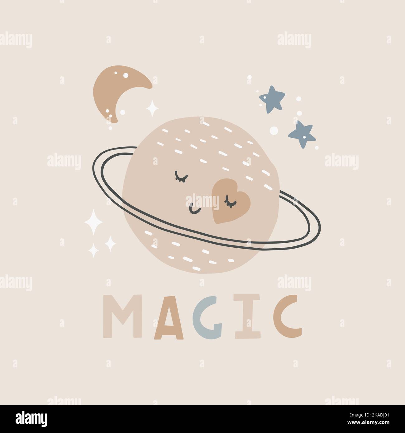 Cute cartoon Bohemian nursery posters. Boho vector print for wall decor ...