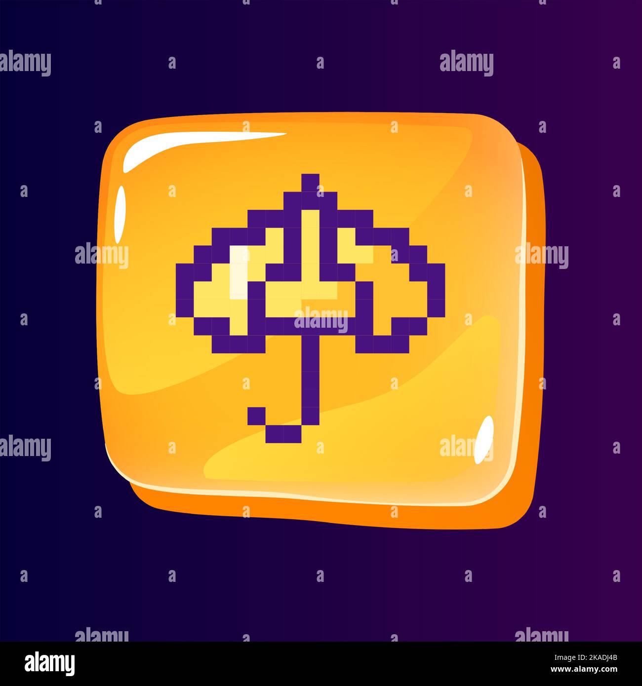 Umbrella glossy ui button with pixelated color icon Stock Vector Image & Art - Alamy