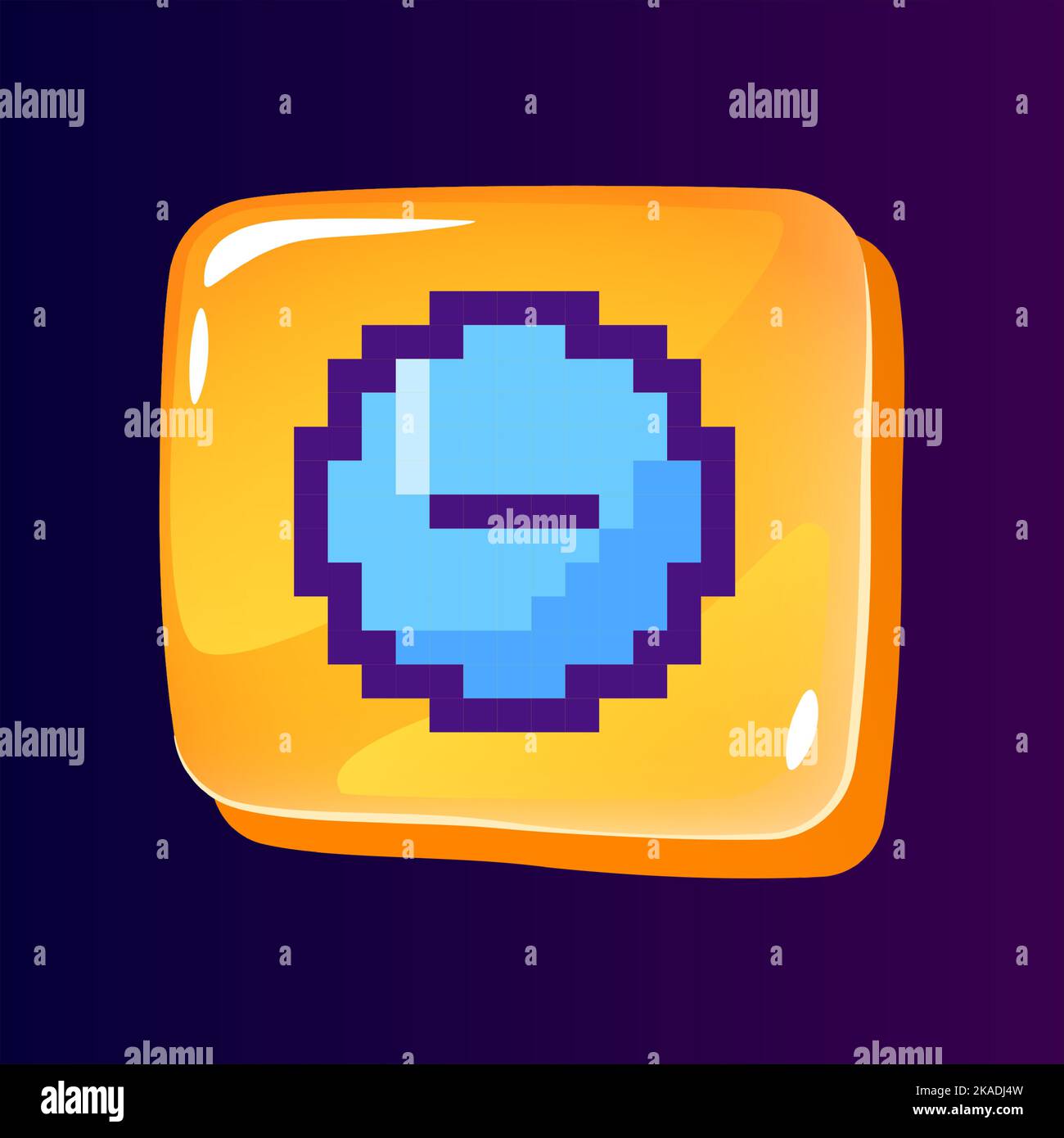 Minus glossy ui button with pixelated color icon Stock Vector Image & Art - Alamy