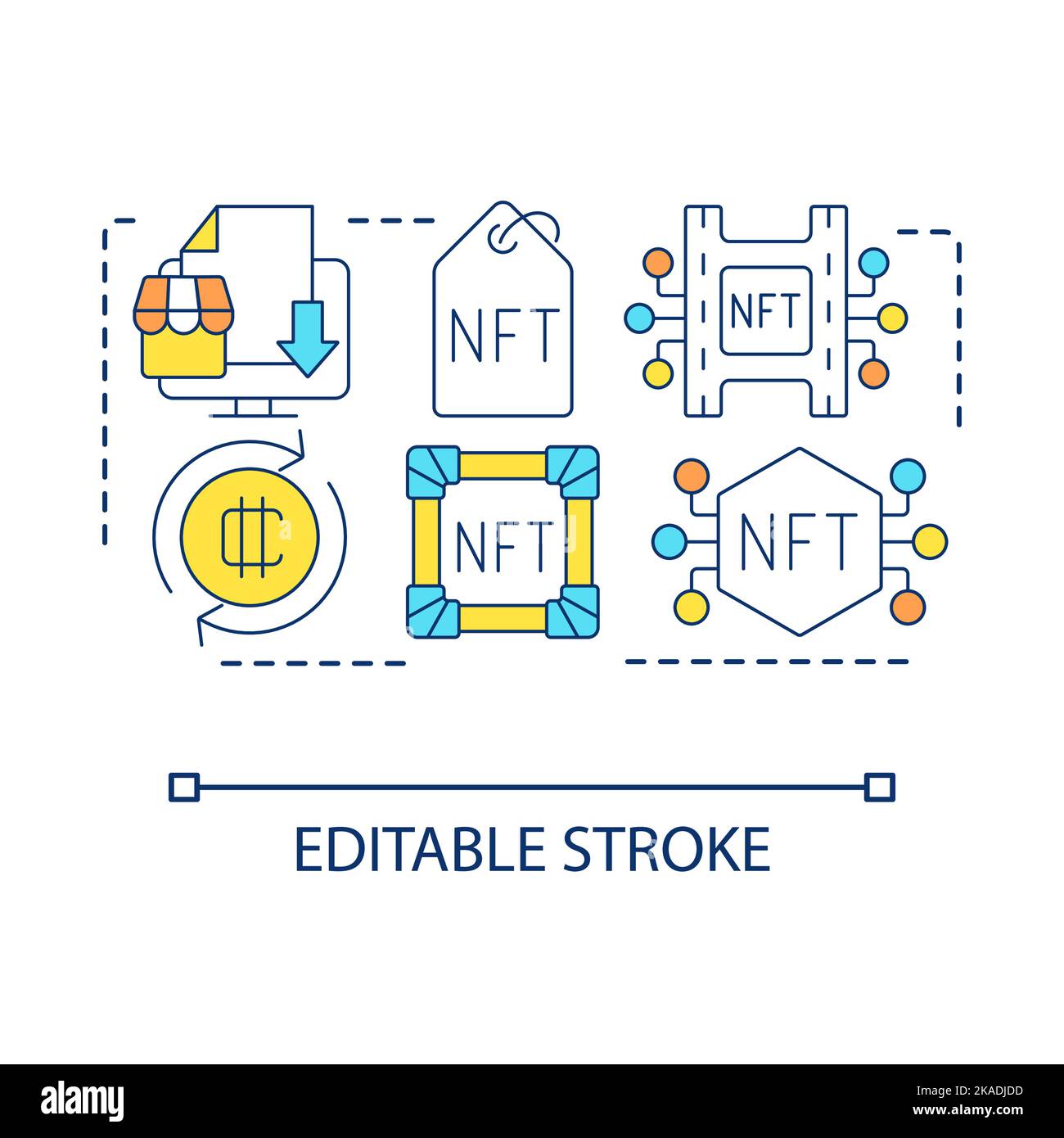 Start NFTs sale concept icon Stock Vector Image & Art - Alamy