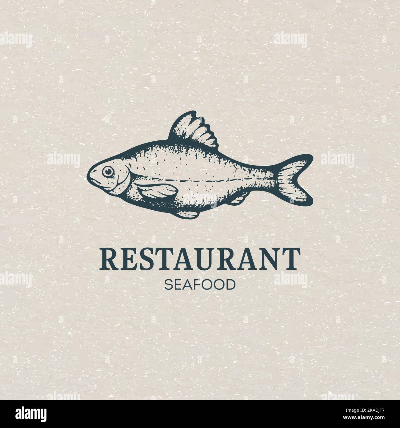 Fish restaurant logo. Seafood emblem Stock Vector Image & Art - Alamy