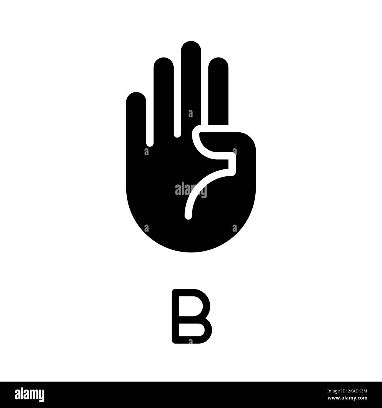 American sign language letter Stock Vector Images - Alamy