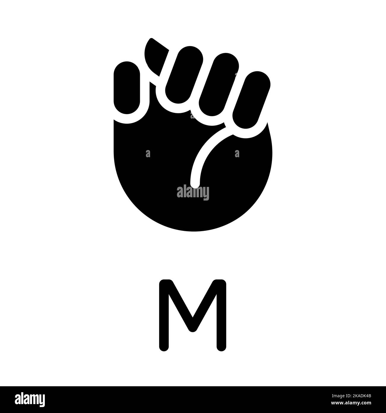 American sign language letter Stock Vector Images - Alamy