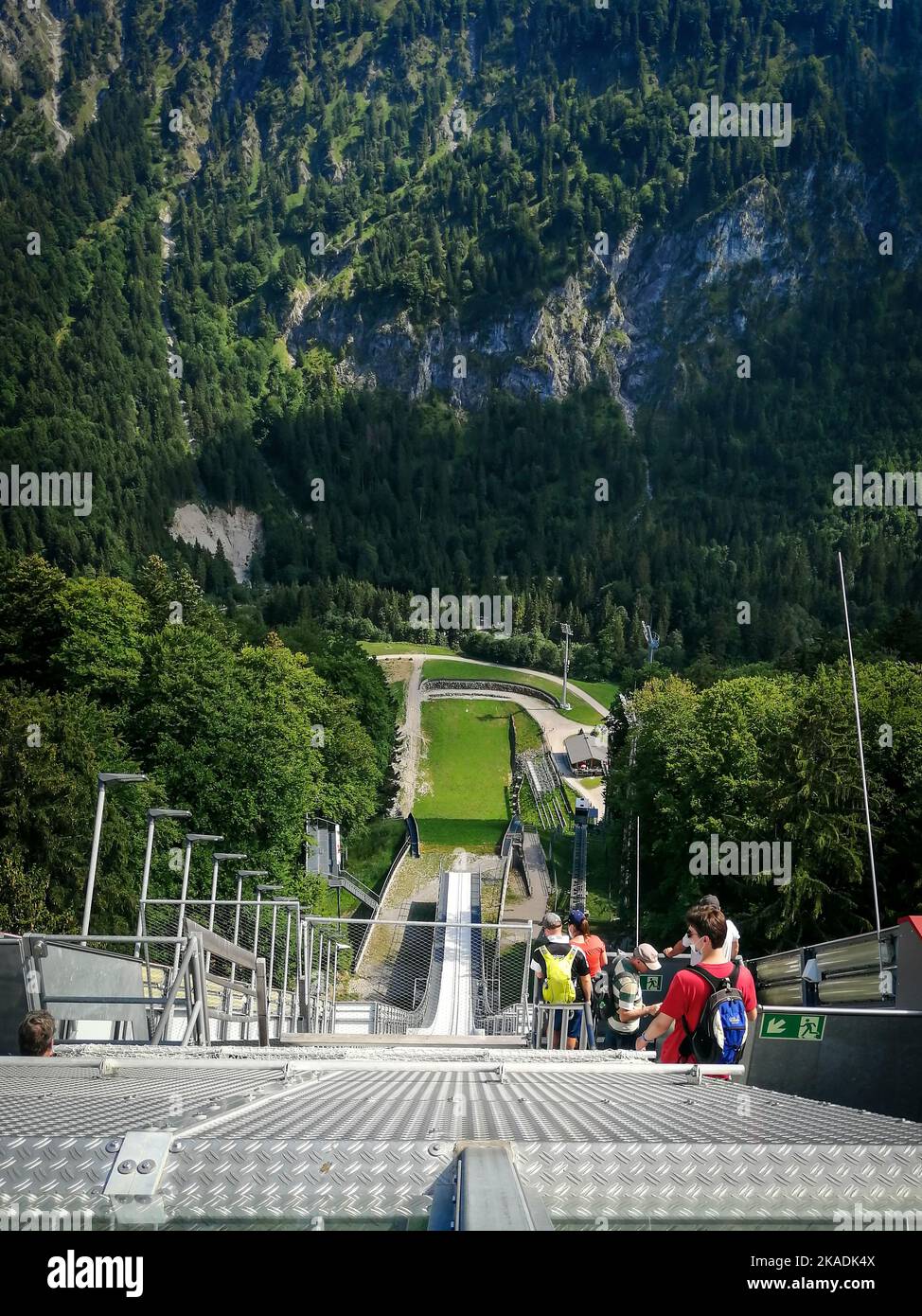 Skiflugschanze Oberstdorf, Germany - August 12, 2022: A view from the ...