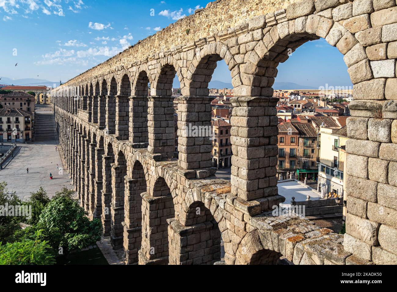 Roman Aqueduct of Segovia, one of the best-preserved elevated Roman ...