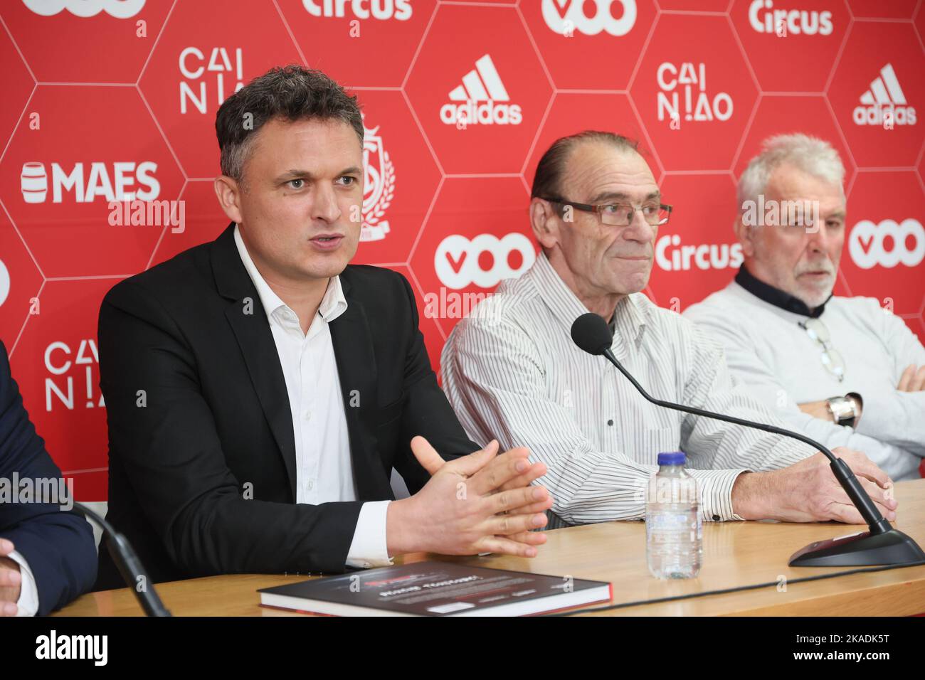 author David De Myttenaere, Former player Christian Piot and Former ...