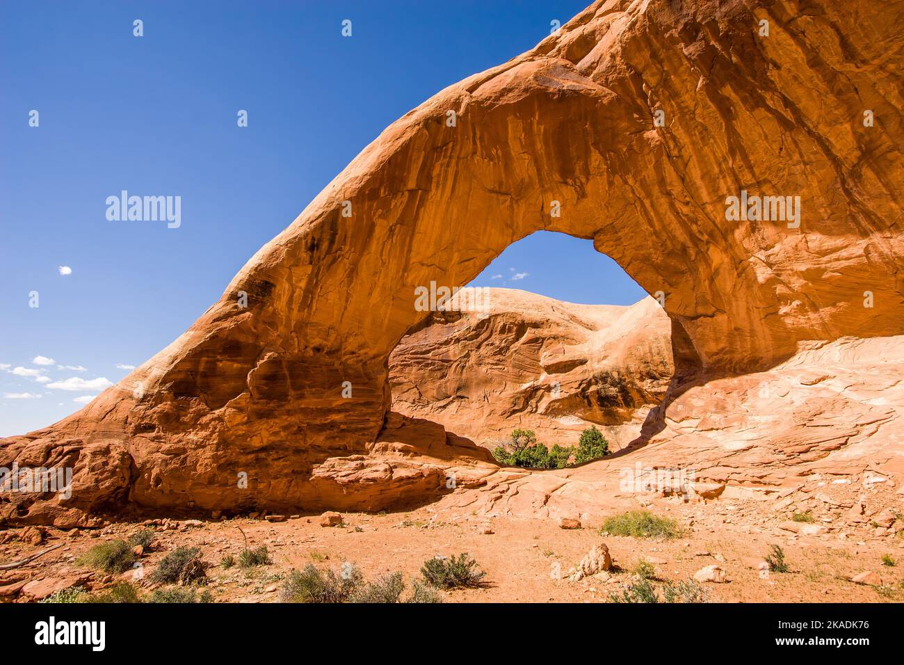 Funnel Arch, also known as Cable Arch, is an Entrada sandstone arch in ...