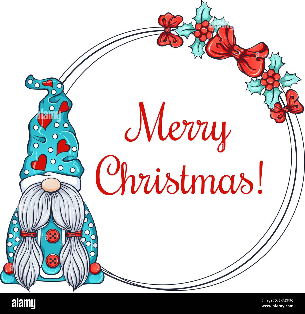 Card template cute gnome Stock Vector Images - Alamy