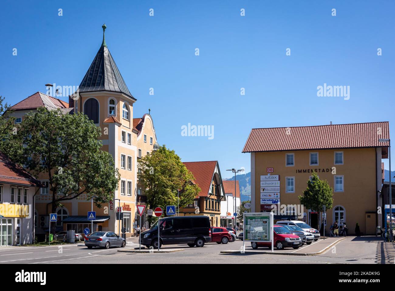 Immenstadt am Algau, Germany - August 12, 2022: Historical architecture ...
