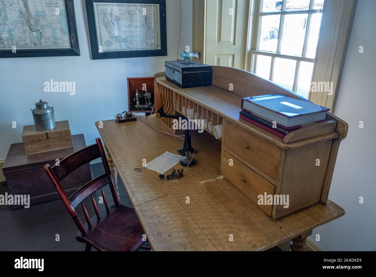 The telegraph station in the Cove Creek Ranch Fort, built in 1867, Cove ...