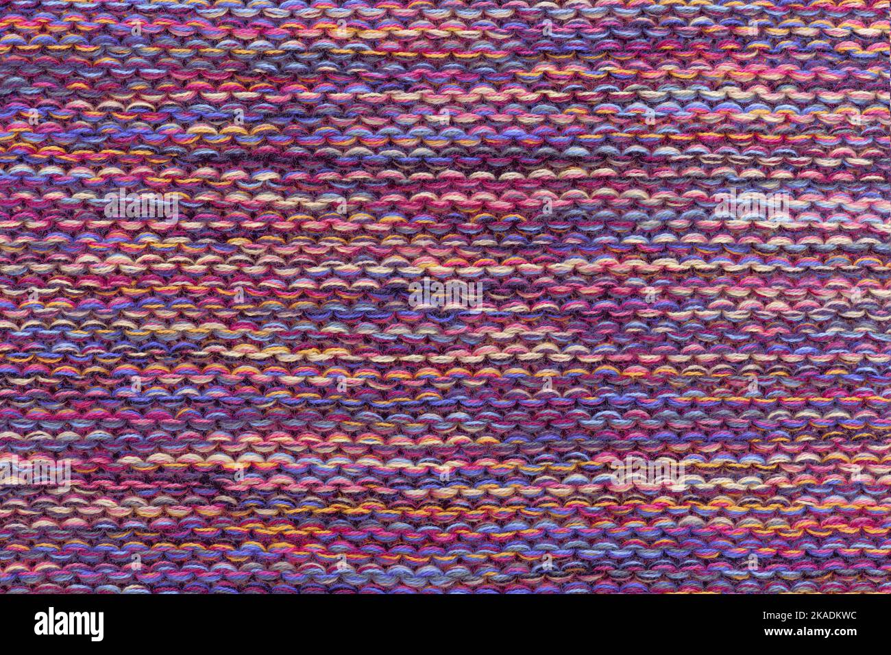 Knit texture of natural soft wool knitted fabric melange as background ...