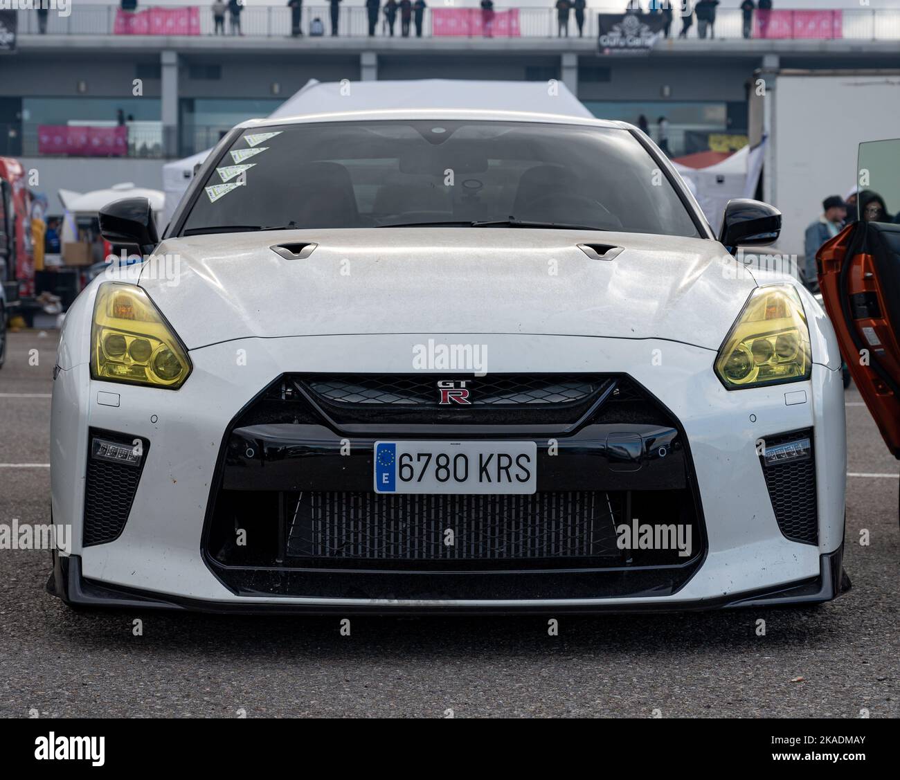 Nissan Skyline GT-R R35 parked from the front Stock Photo - Alamy