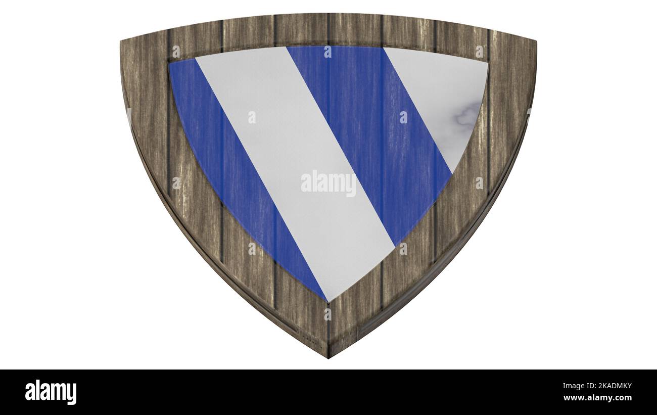shield wood medieval 3d render illustration Stock Photo - Alamy
