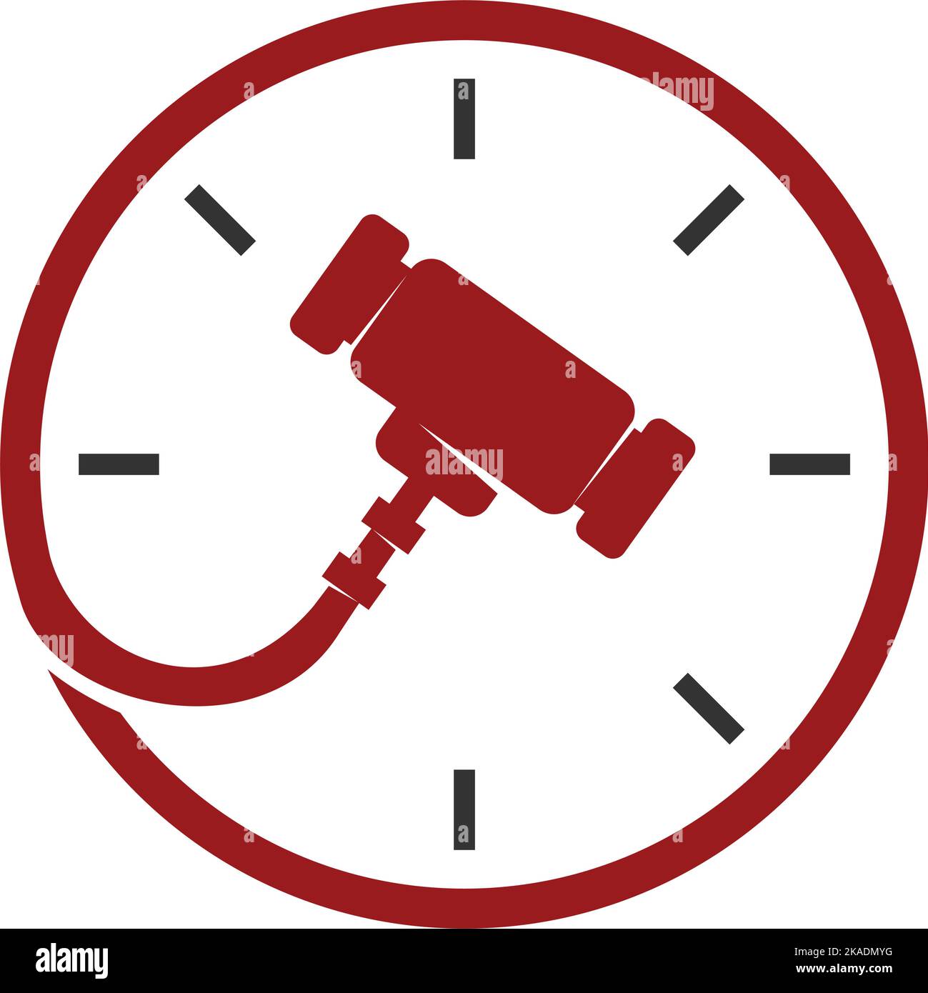 Auction hammer logo Icon Illustration Brand Identity Stock Vector Image ...