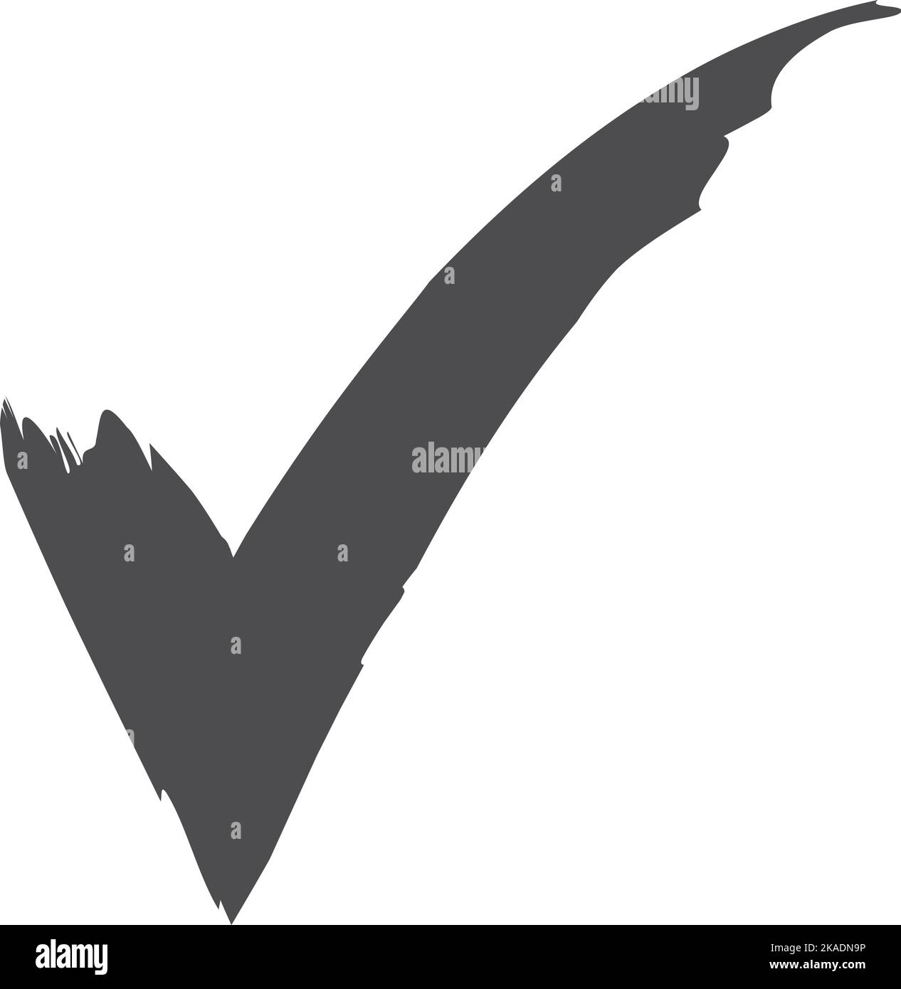 Tick symbol. Black checkmark. Vote grunge icon Stock Vector Image & Art ...