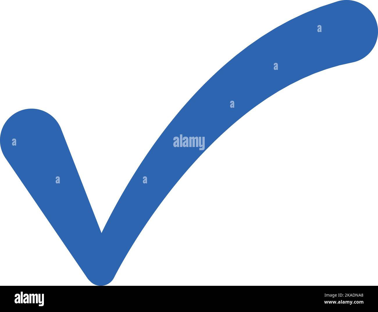 Blue vote mark. Check symbol. Choice mark Stock Vector Image & Art - Alamy