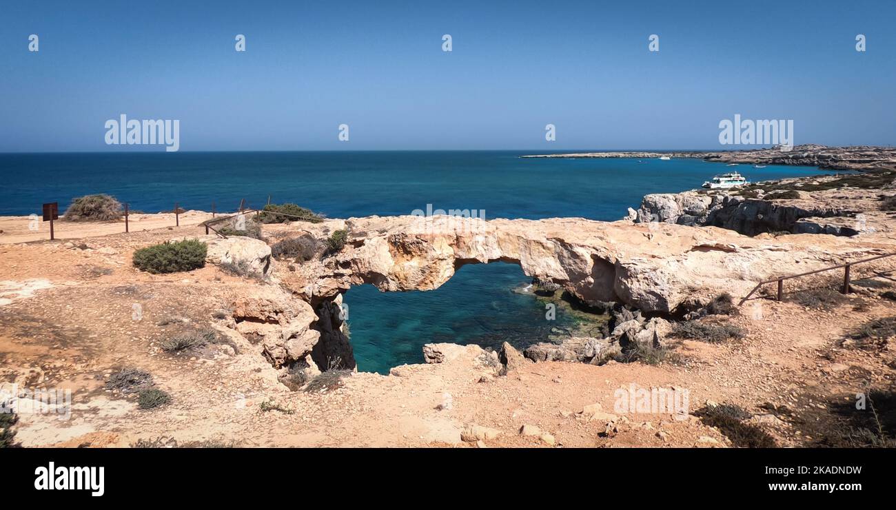 Kamara Tou Koraka Stone Arch Monarchus Arch, called a Love Bridge ...