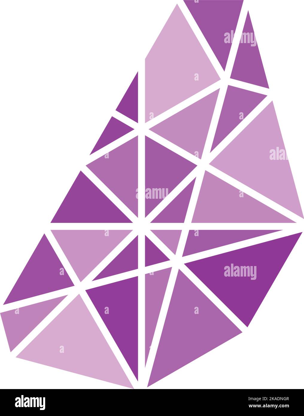 amethyst purple crystal stone logo vector icon design Stock Vector ...