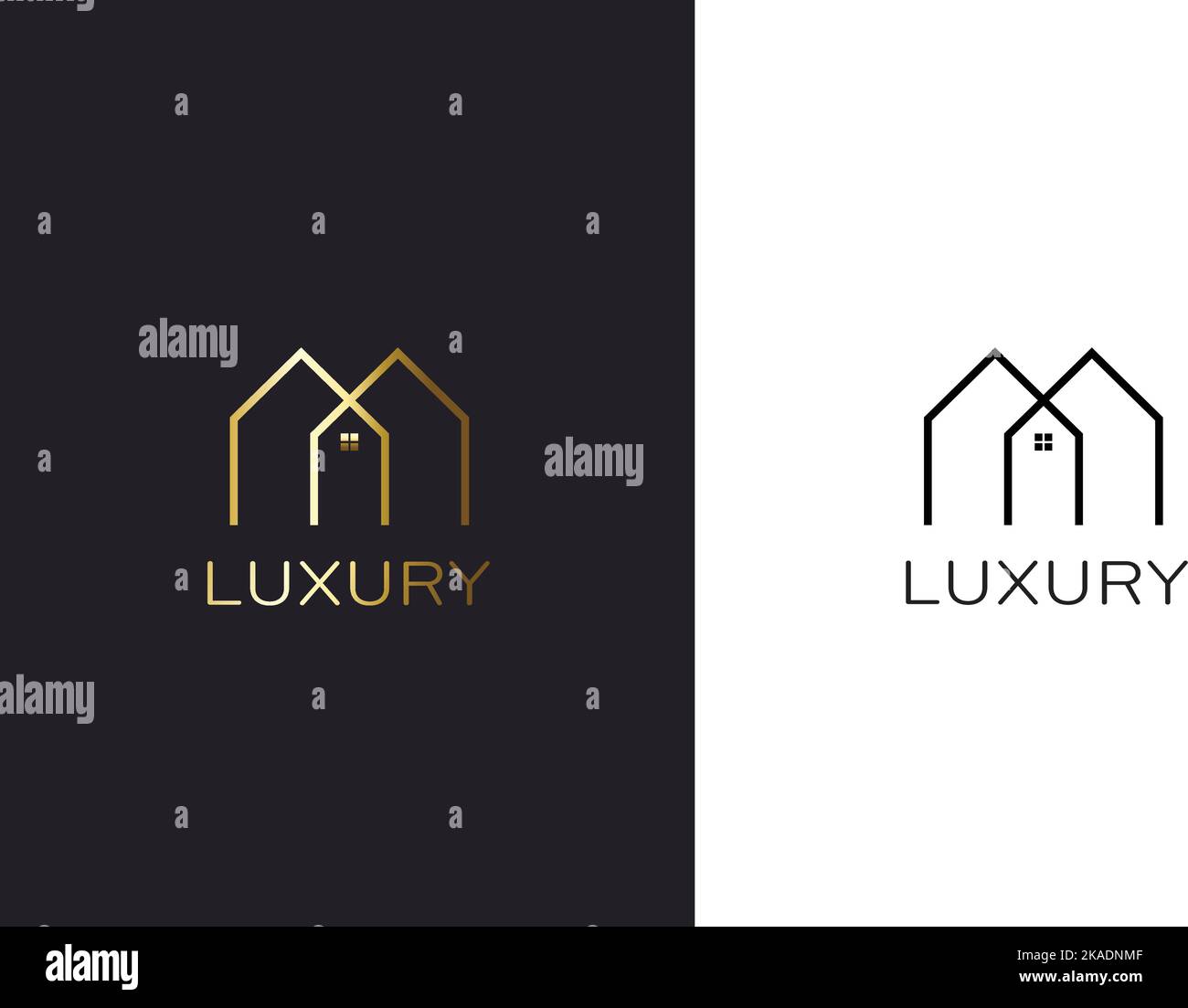Real Estate Luxury house Logo for Business Stock Vector Image & Art - Alamy