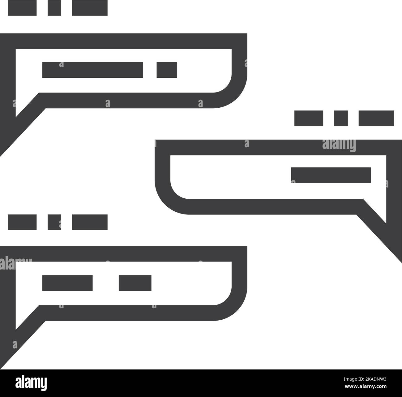 Conversation speech Black and White Stock Photos & Images - Alamy